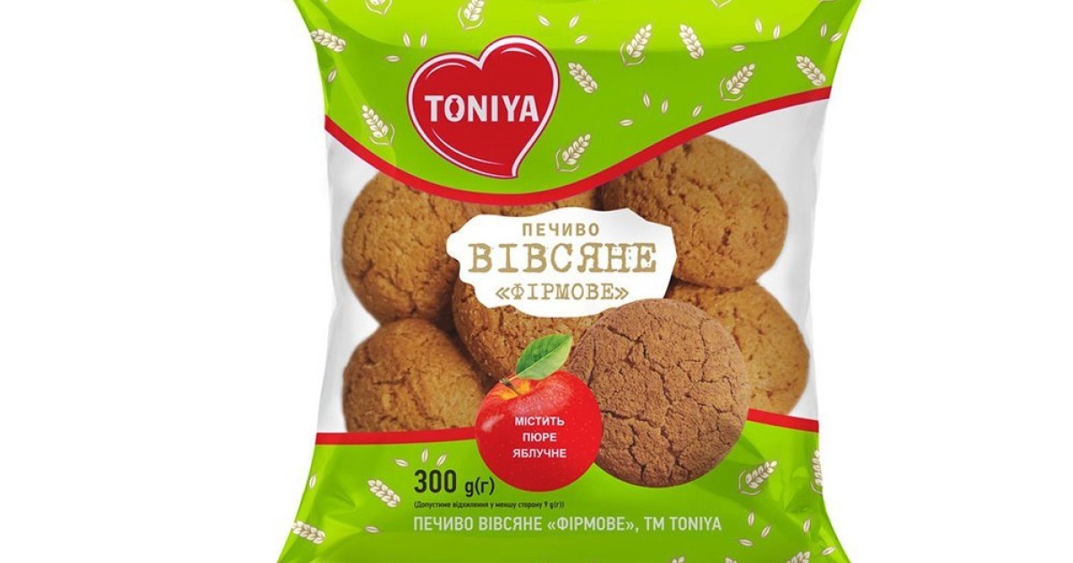 Печиво вівсяне "Фірмове" 300 г Toniya - Купити в Час-Пік